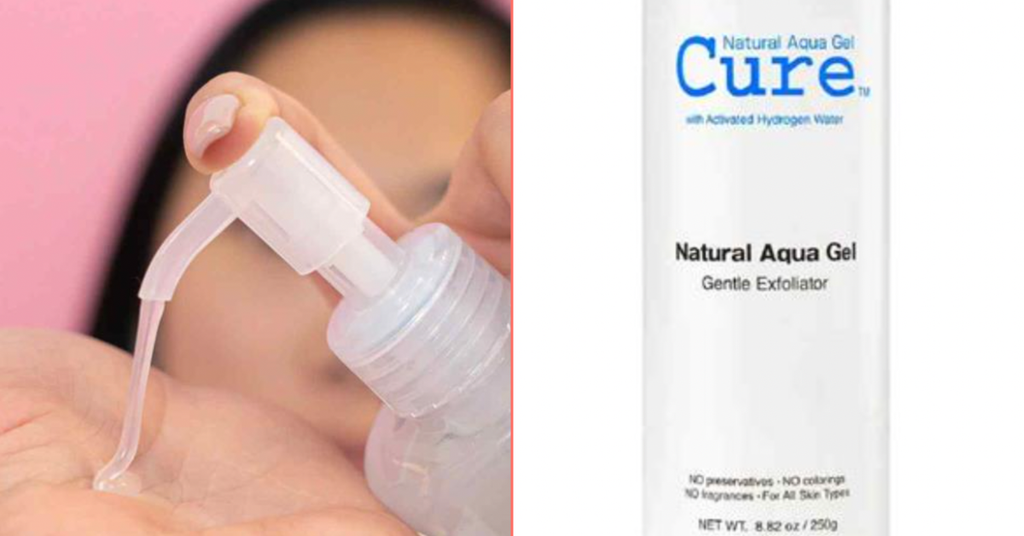 'I tried the Cure Aqua Gel exfoliator and am blown away by the results'